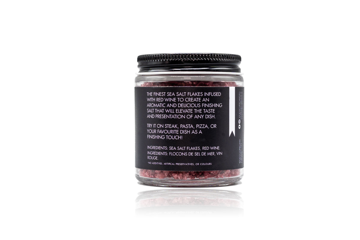 Infused Salt - Merlot Sea Salt Flakes (60g) | King's Cupboard